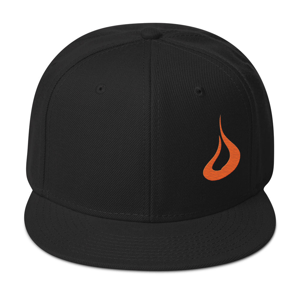 Defiance Kustoms Embroidered Flame Snapback Hat | Langford Industries