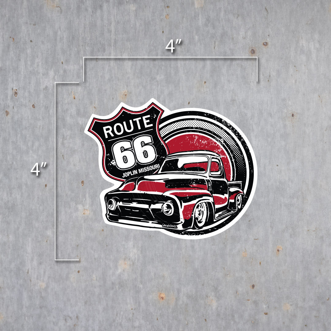 Route 66 Ford Pickup Vinyl Sticker – Langford Industries